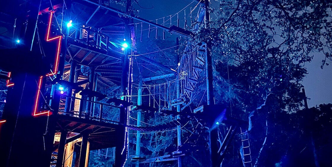 Night Ninja Adventure Course - Coral Crater Adventure Park