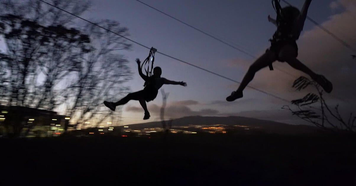 Night Zipline Adventure - Coral Crater Adventure Park